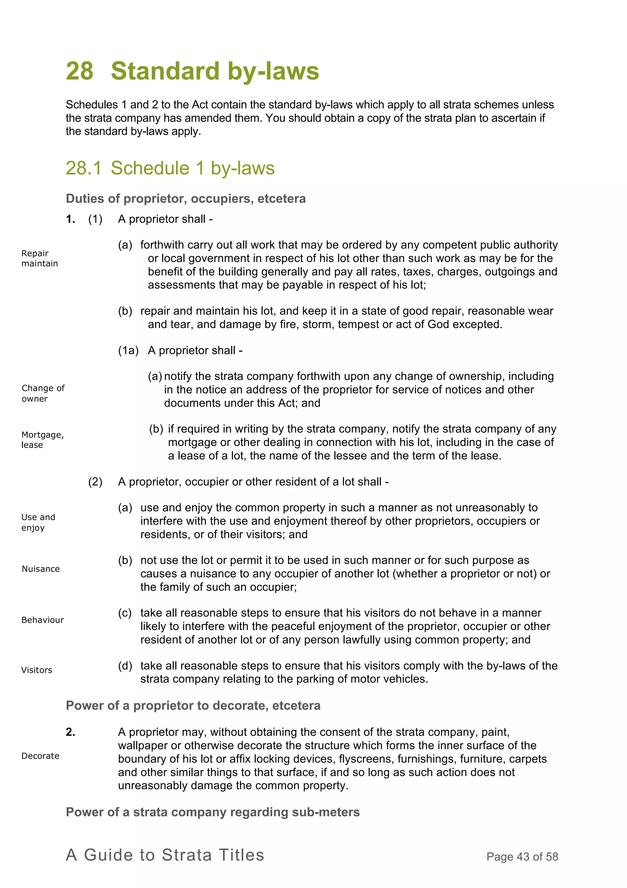 A Guide to Strata Titles in WA | PDF
