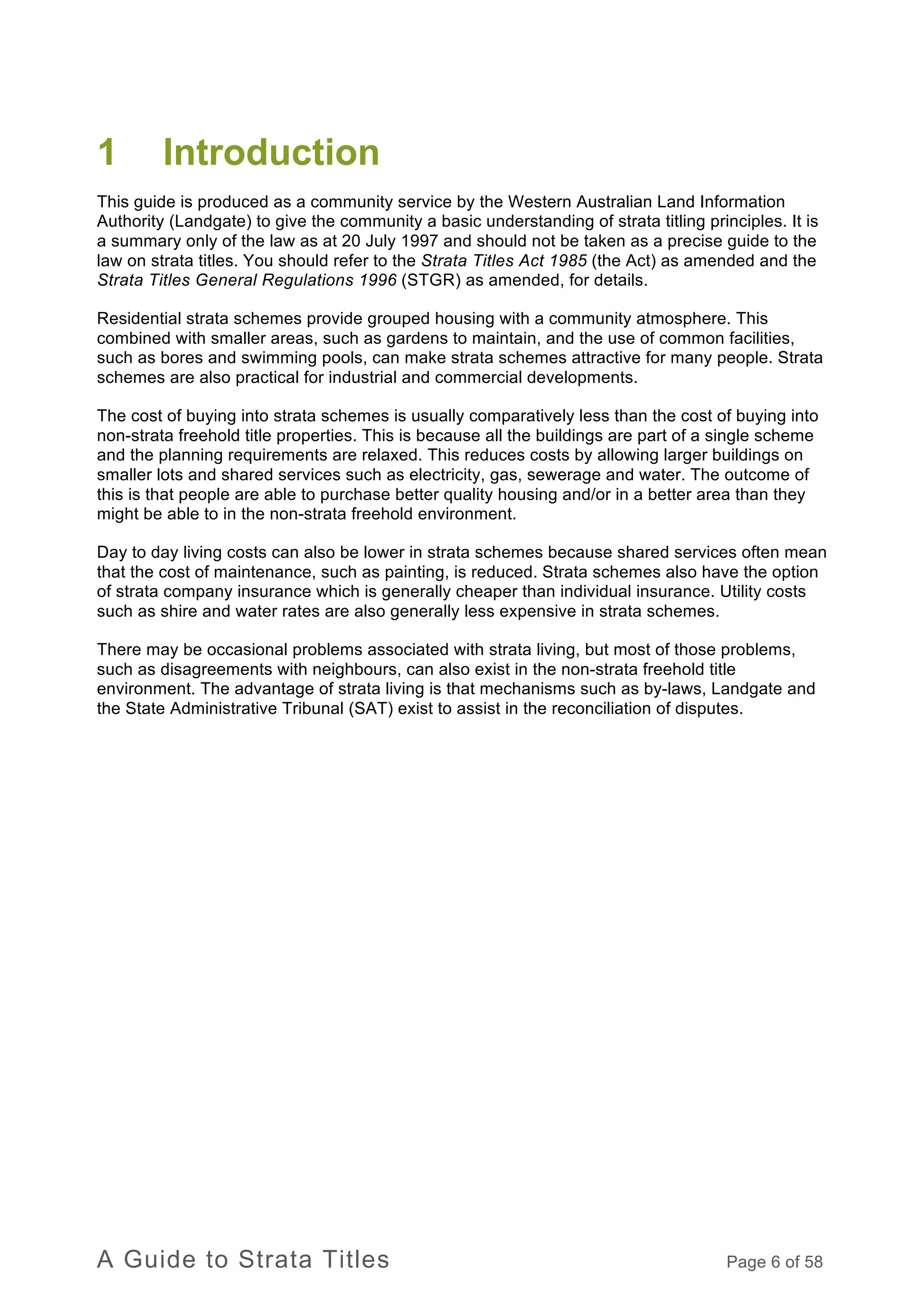 A Guide to Strata Titles in WA | PDF