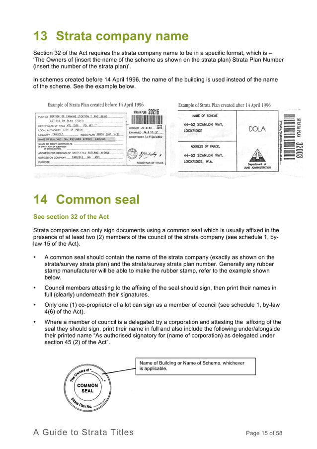 A Guide to Strata Titles in WA | PDF