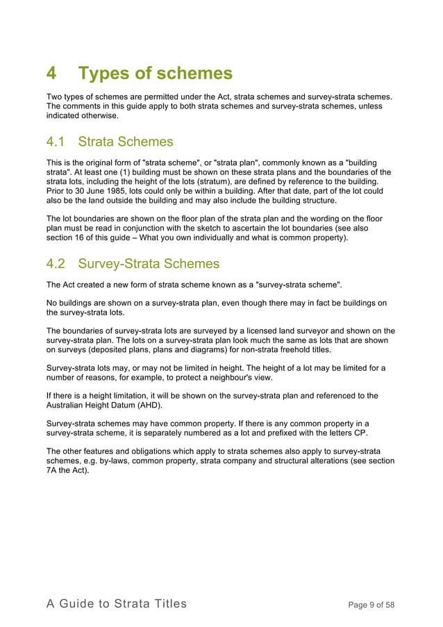 A Guide to Strata Titles in WA | PDF