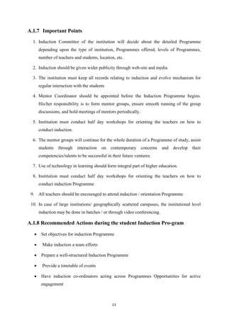 A guide to student induction programme by ugc | PDF