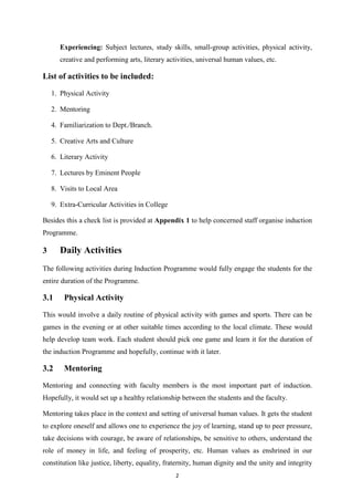 A guide to student induction programme by ugc | PDF