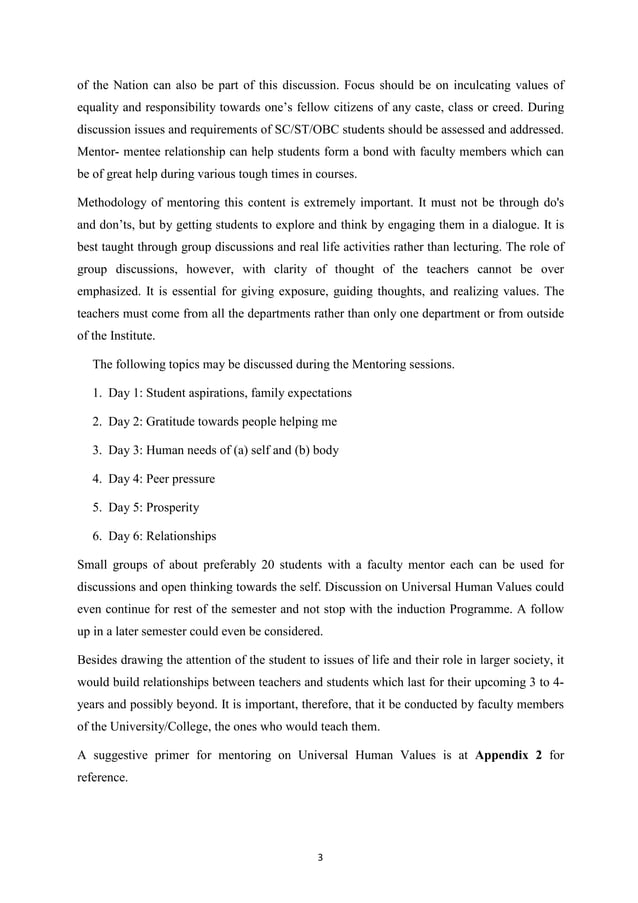 A guide to student induction programme by ugc | PDF