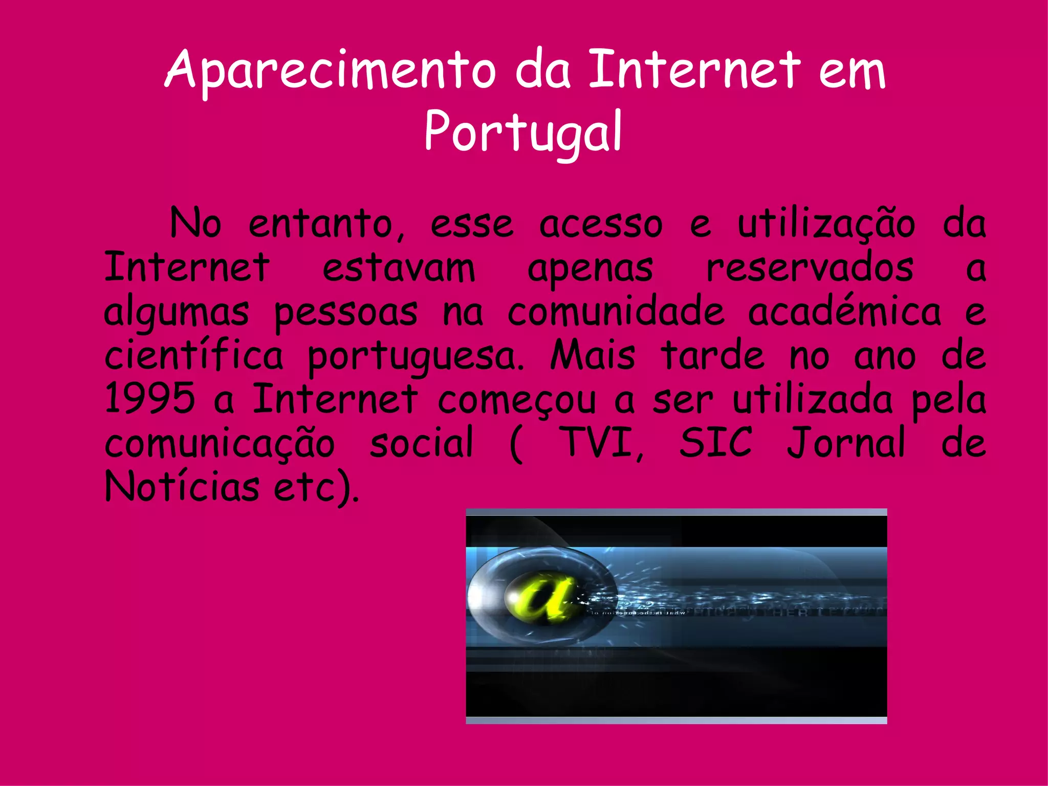 A História Da Internet | PPT