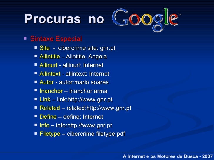 A Internet E Os Motores De Busca