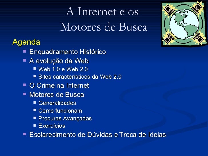 A Internet E Os Motores De Busca