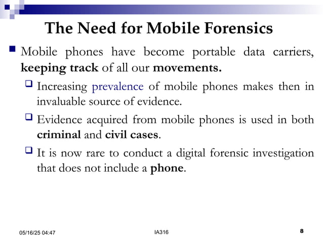 Computer and Mobile Forensic Analysis | PPT