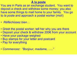 A La Poste (Chap. 5) | PPT