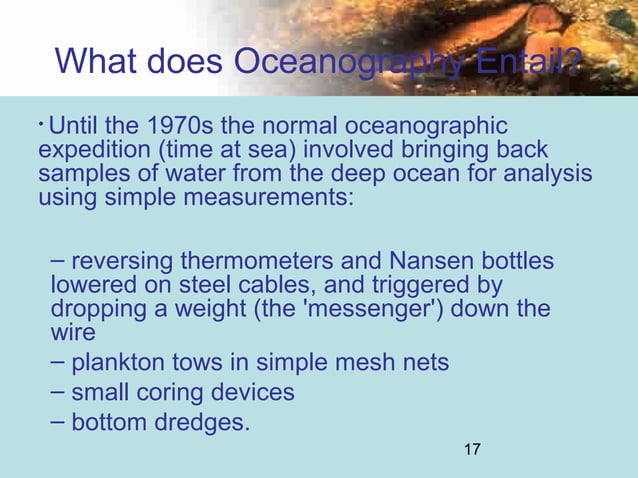 A lec 1 an introduction to oceanography | PPT | Geology | Science