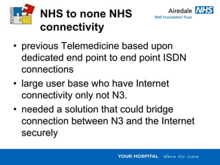 A. leng development of telehealth hub infrastructure in yorkshire | PPT