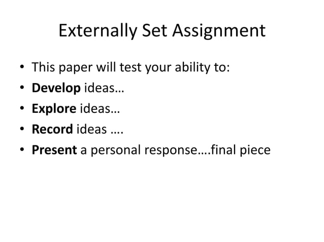 A level art exam 2020 | PPT