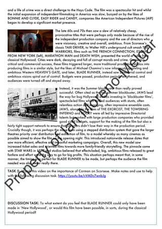 A-Level Film Blade Runner booklet | PDF