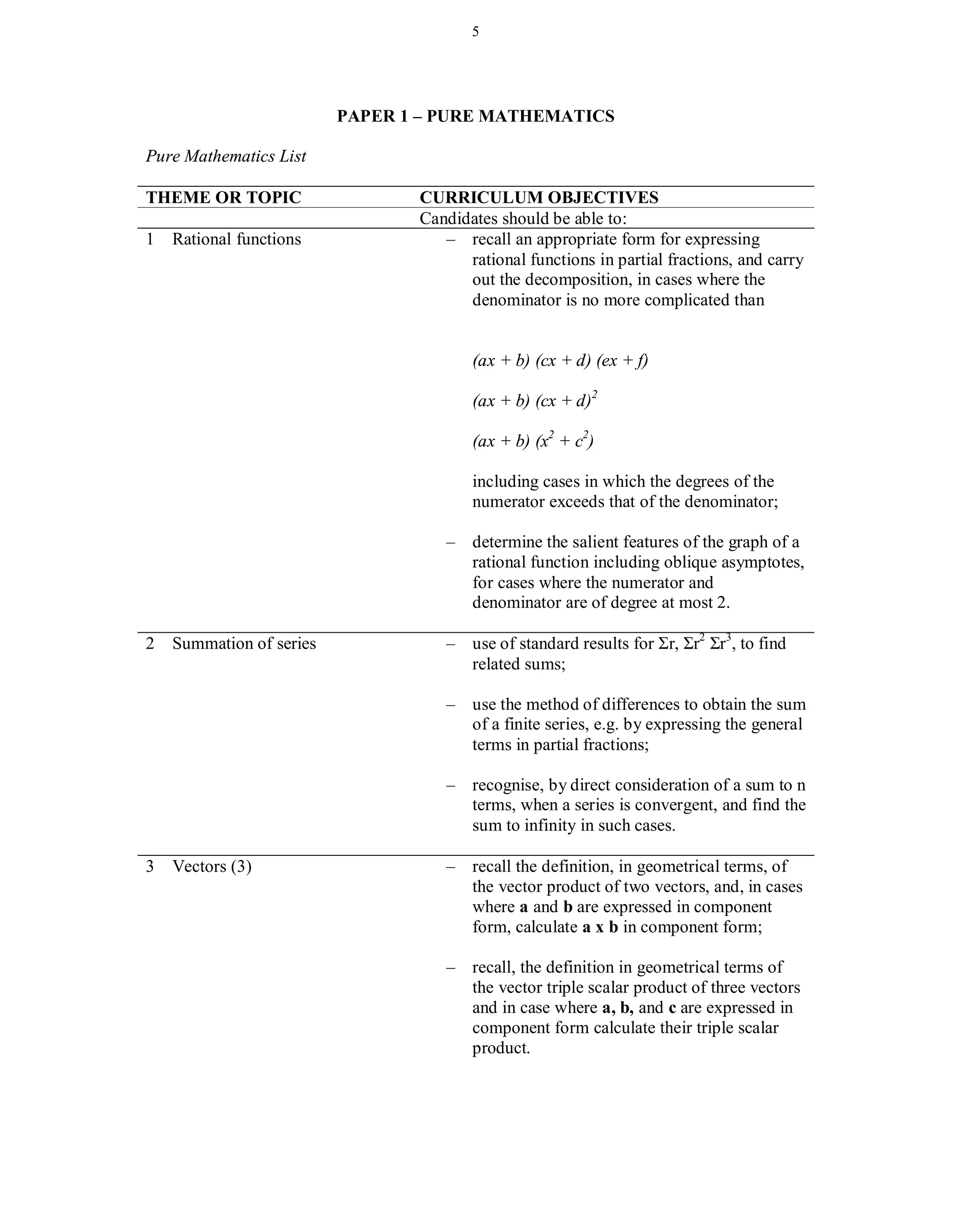 A level further mathematics zimsec syllabus cambridge zimbabwe | PDF