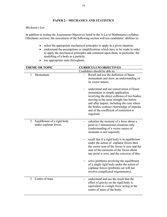 A level further mathematics zimsec syllabus cambridge zimbabwe | PDF