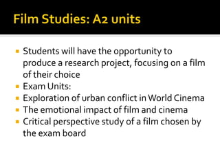 A Level Media And Film Studies | PPTX