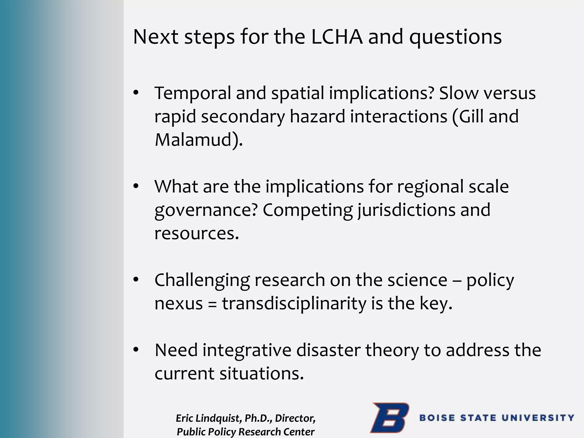A Life Cycle Hazard Assessment (LCHA) Framework to Address Fire Hazards ...