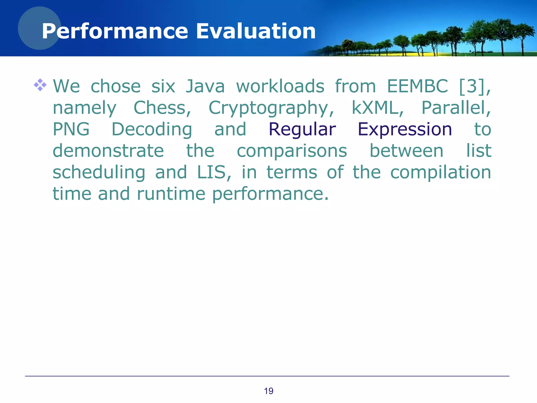 A Lightweight Instruction Scheduling Algorithm For Just In Time Compiler | PPT