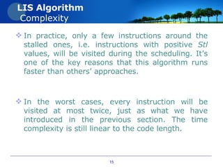 A Lightweight Instruction Scheduling Algorithm For Just In Time ...