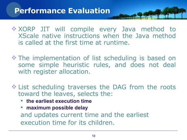 A Lightweight Instruction Scheduling Algorithm For Just In Time Compiler | PPT