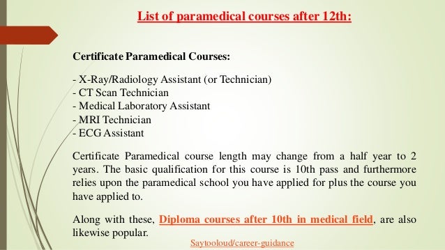 A list-of-paramedical-courses-after-12th-best-medical-courses-after-12th