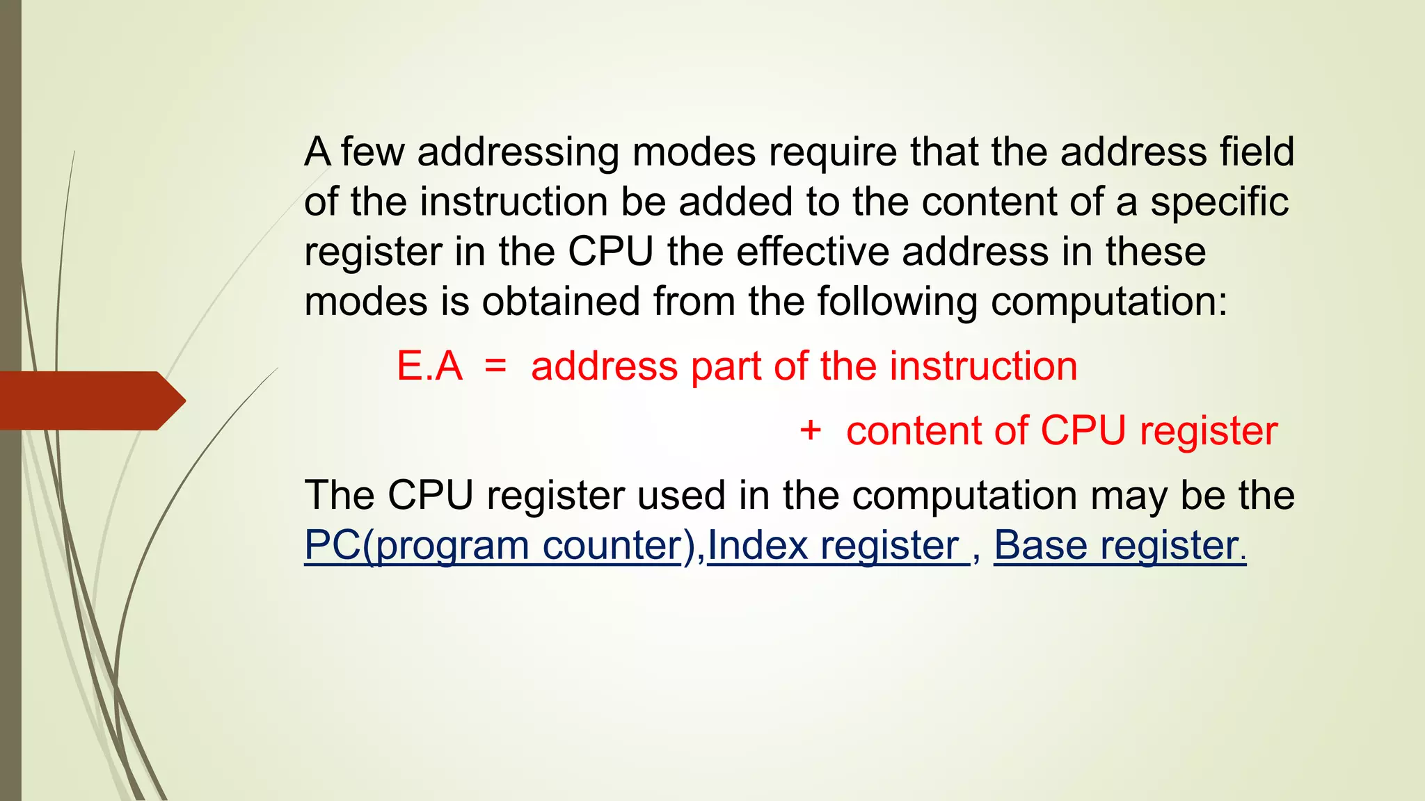 ADDRESSING MODES | PPTX