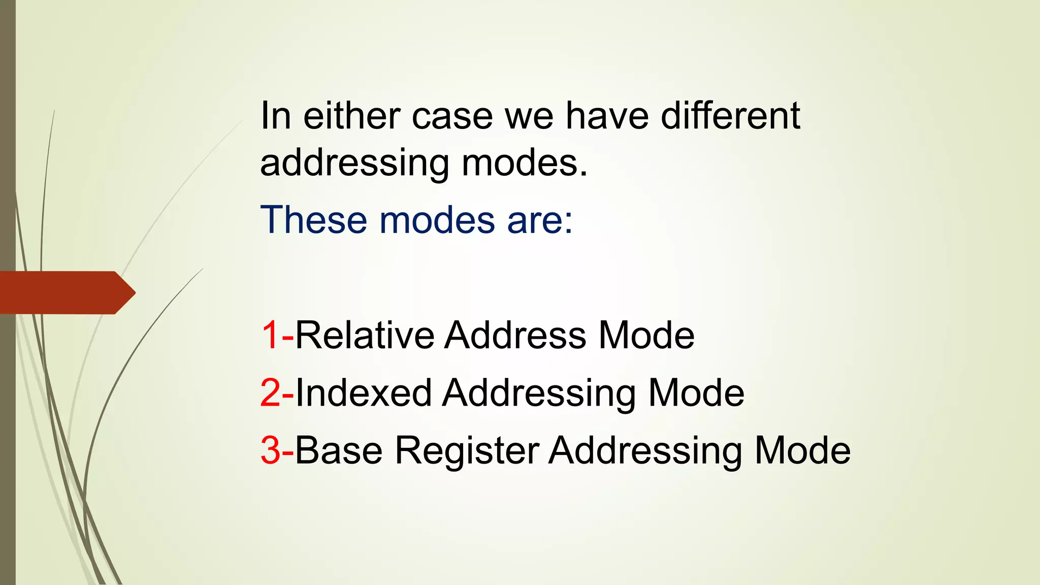 ADDRESSING MODES | PPTX