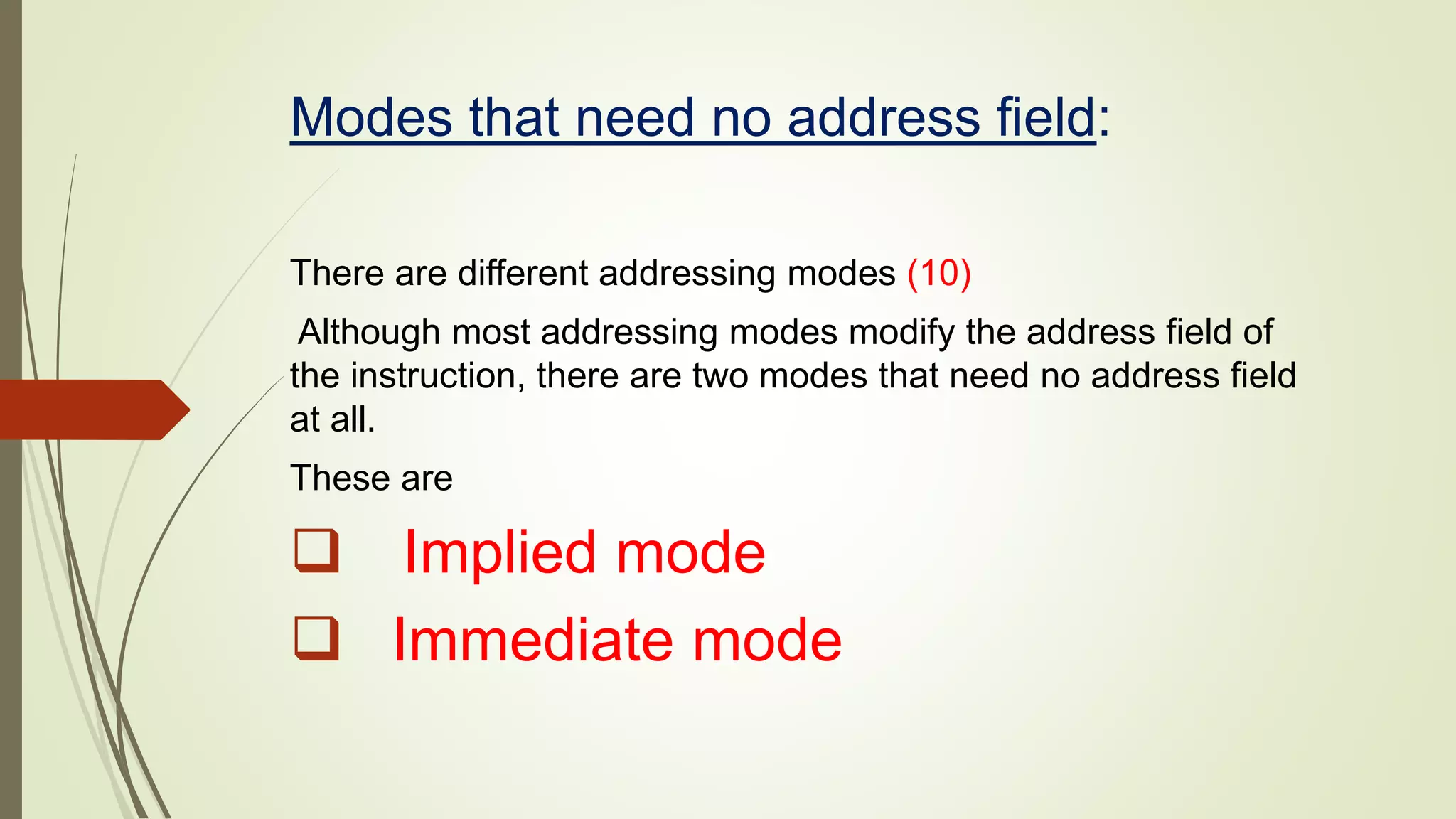 ADDRESSING MODES | PPTX