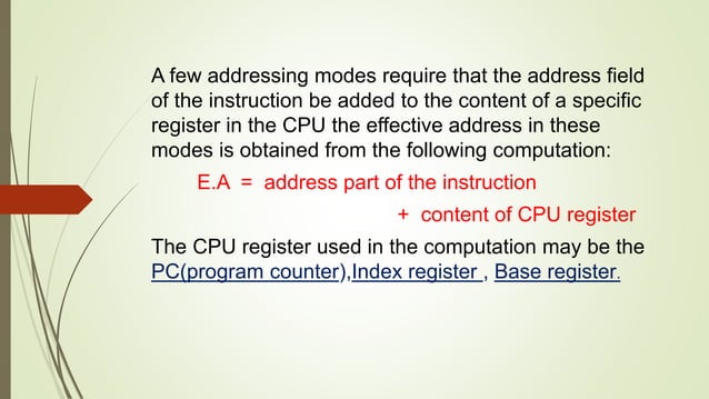 ADDRESSING MODES | PPTX