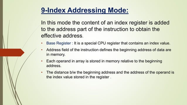 ADDRESSING MODES | PPTX