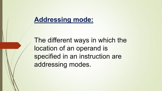 ADDRESSING MODES | PPTX
