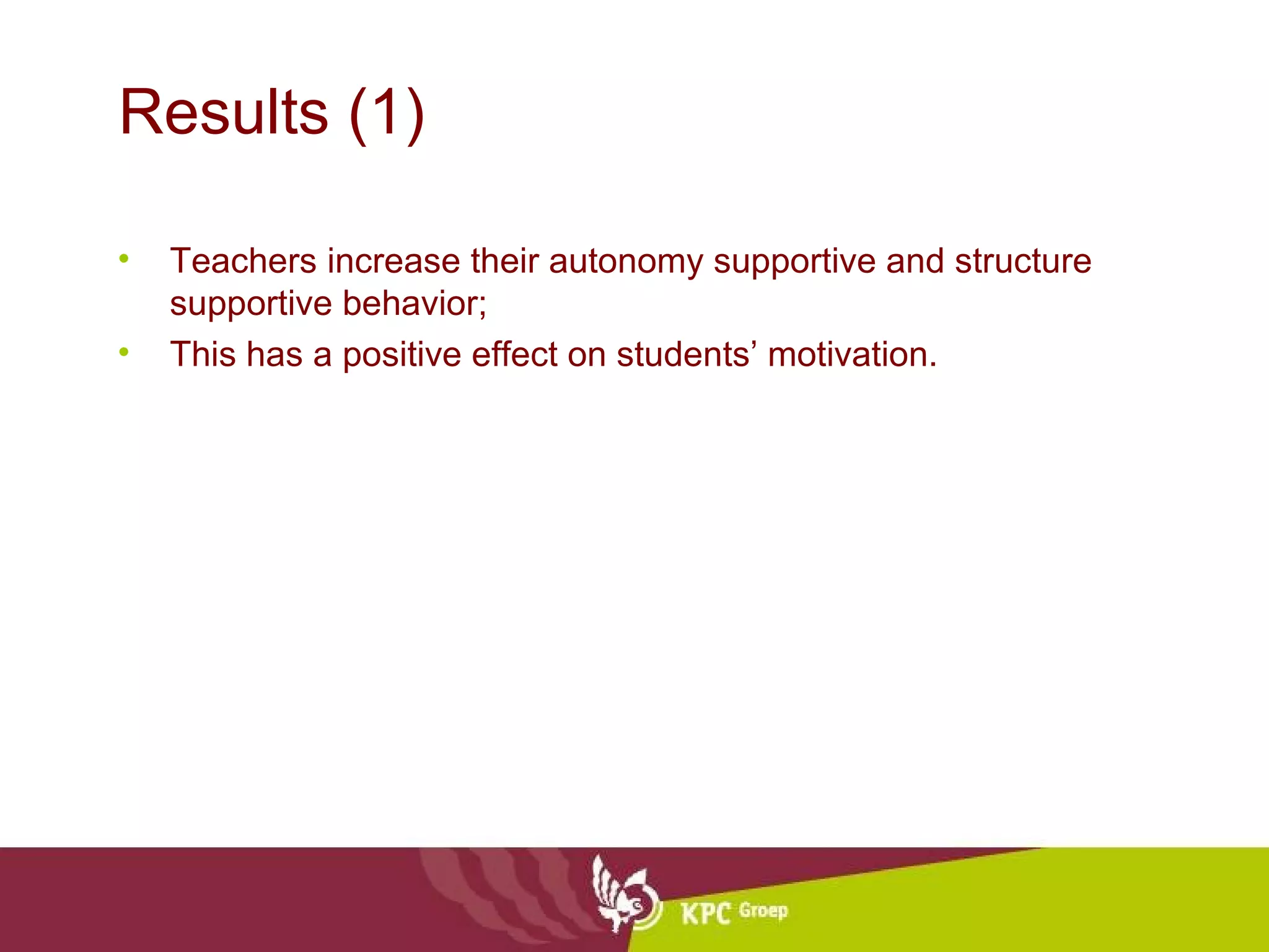 Promoting teachers' supportive behavior effective design principles ...