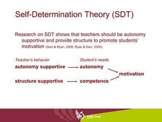 Promoting teachers' supportive behavior effective design principles ...