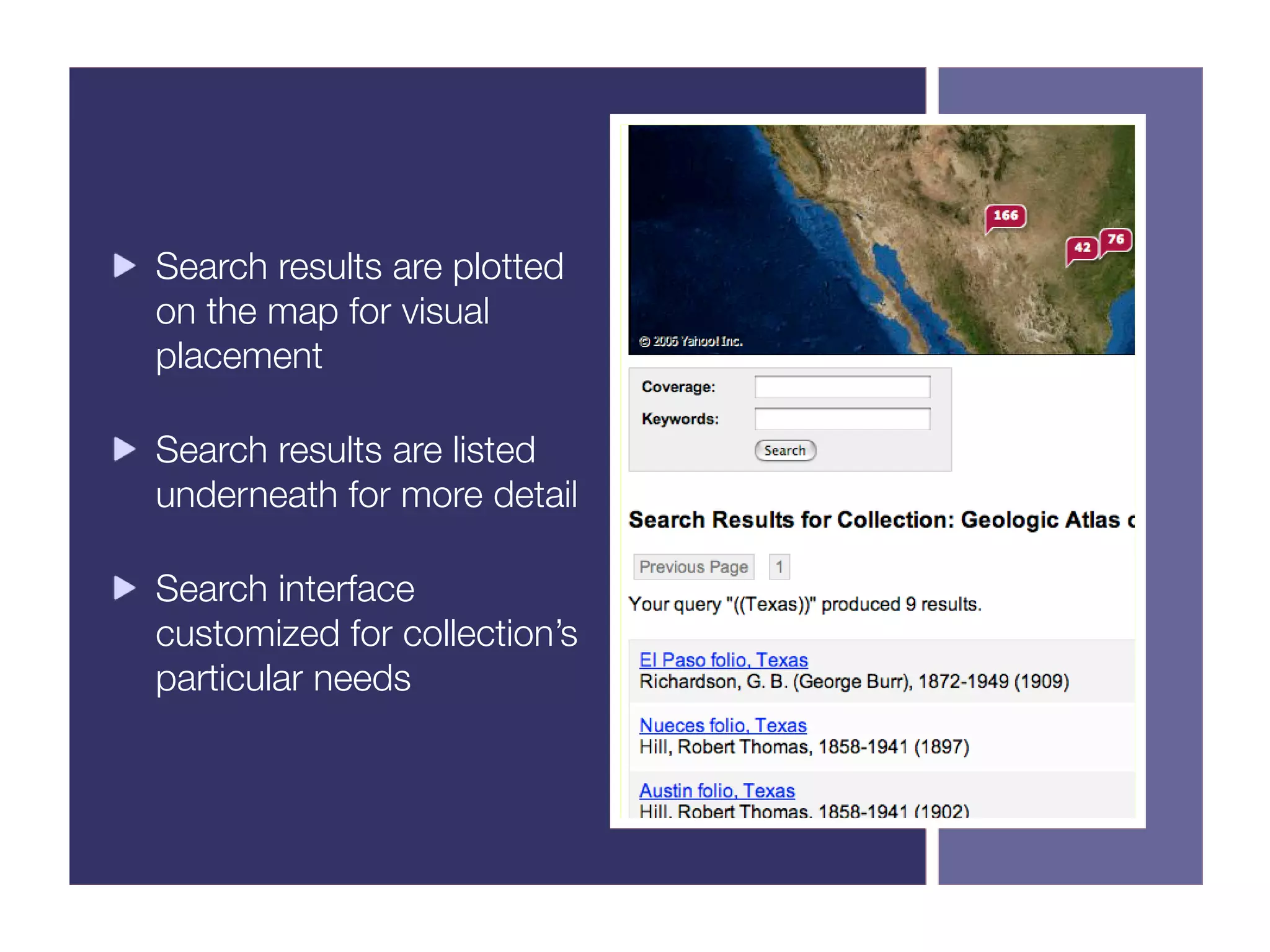 A Manakin Case Study: Visualizing geospatial metadata & complex items