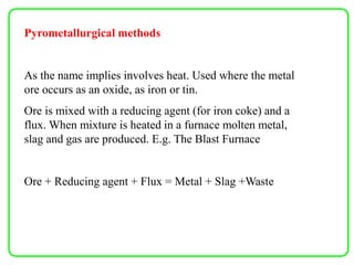 a-Metallurgy and metal extraction mining.ppt