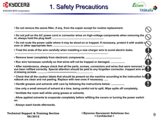Kyocera Ecosys 6525 matsuri training manual | PPT