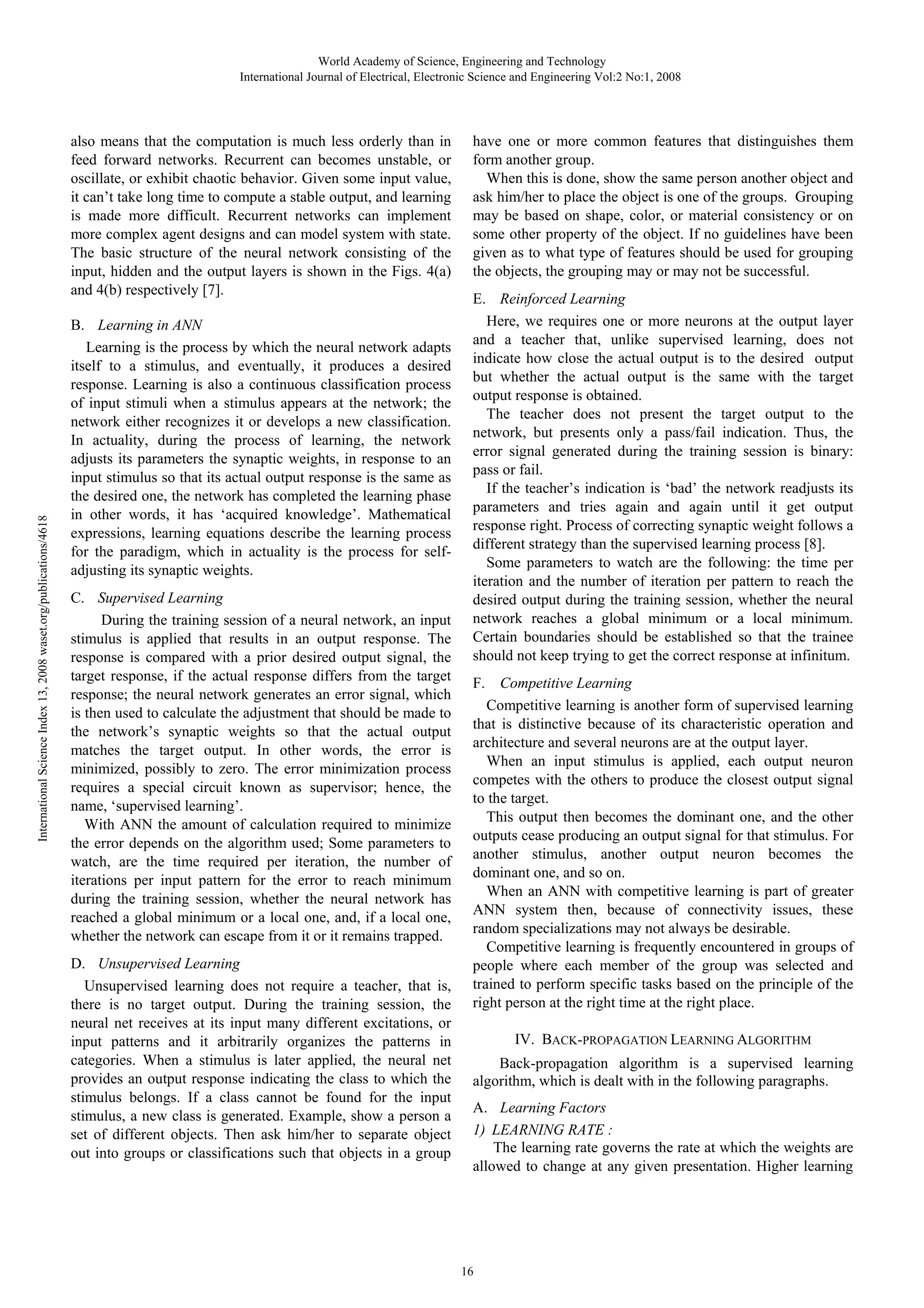 A Multi Layer Artificial Neural Network Architecture Design For Load Forecasting In Power