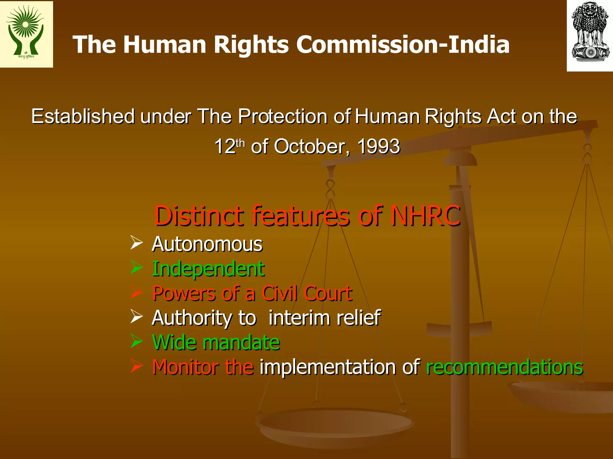 National Human Rights Commission-India | PPT