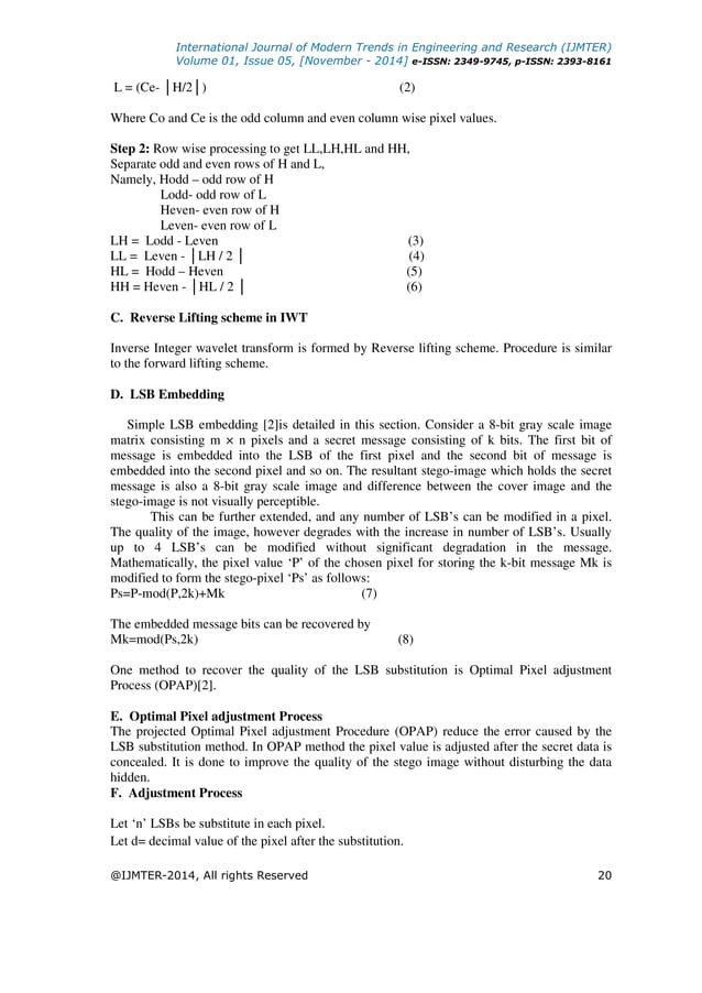 A NEW ALGORITHM FOR DATA HIDING USING OPAP AND MULTIPLE KEYS | PDF