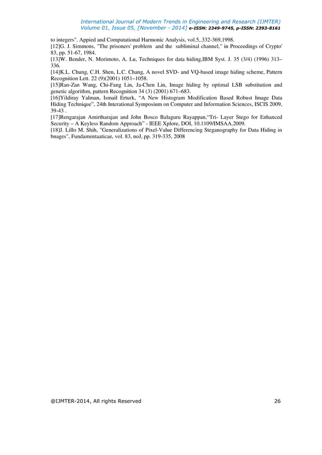 A NEW ALGORITHM FOR DATA HIDING USING OPAP AND MULTIPLE KEYS | PDF