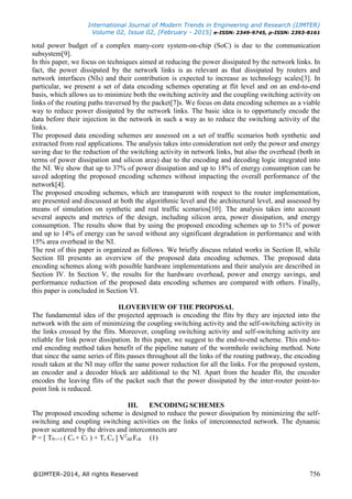 A NEW DATA ENCODER AND DECODER SCHEME FOR NETWORK ON CHIP | PDF ...