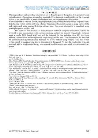 A NEW DATA ENCODER AND DECODER SCHEME FOR NETWORK ON CHIP | PDF ...