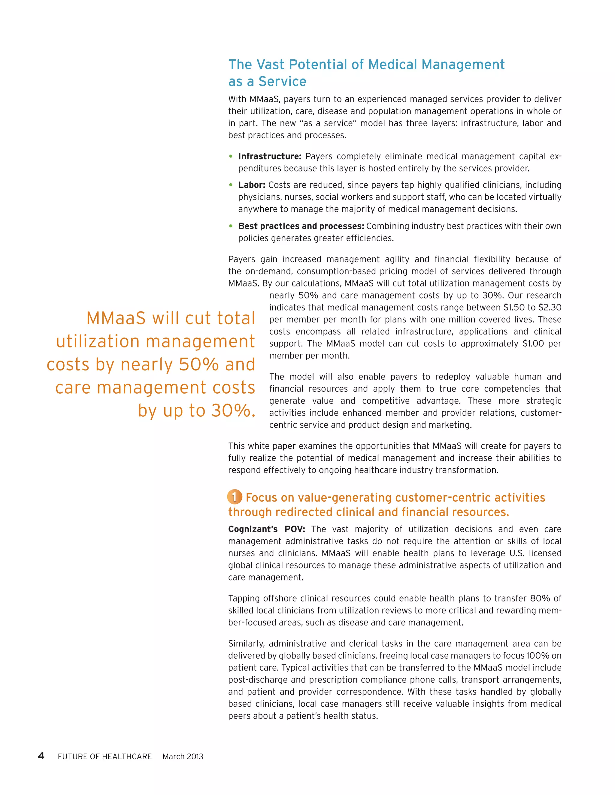 A New Payer Model for Medical Management Execution | PDF