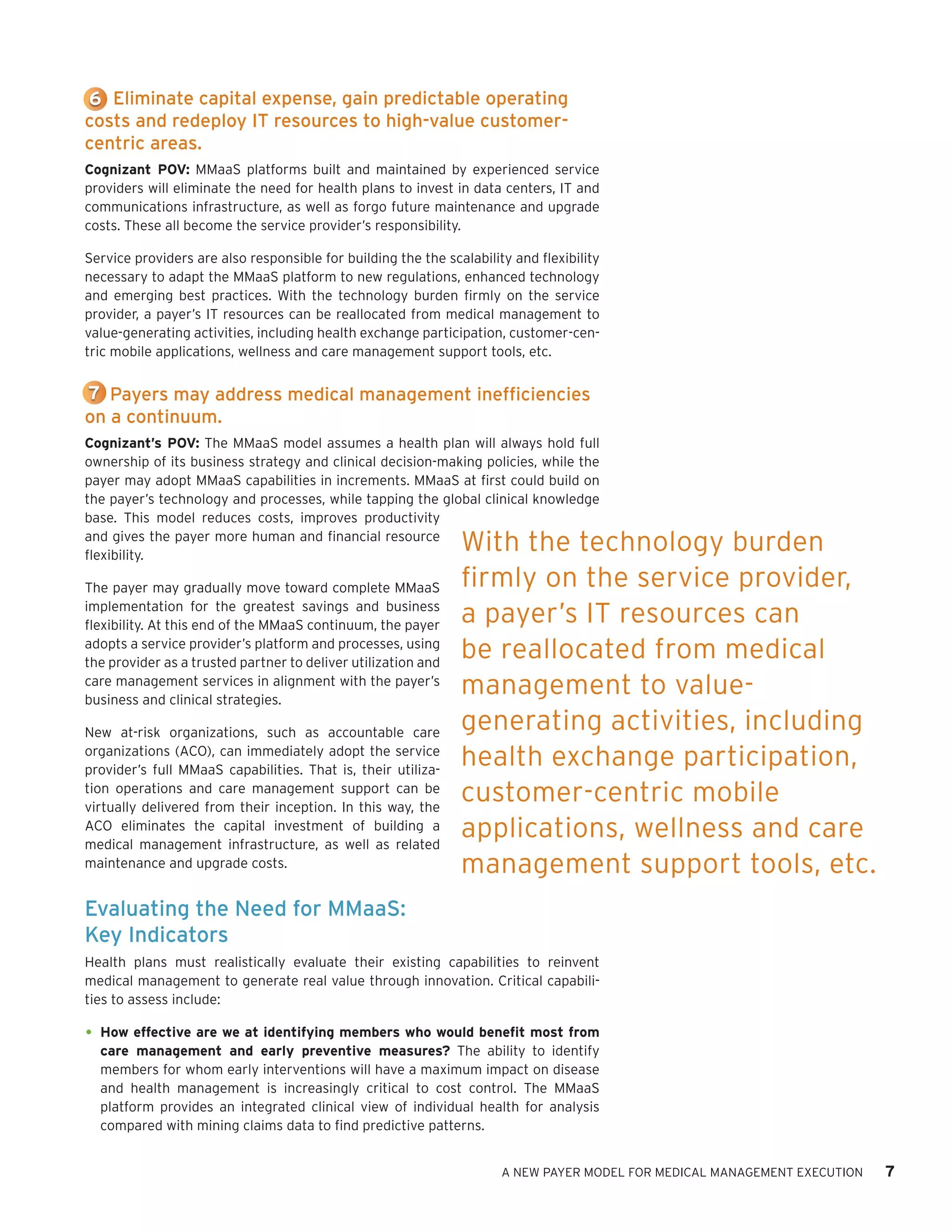 A New Payer Model for Medical Management Execution | PDF