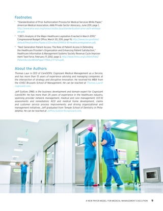A New Payer Model for Medical Management Execution | PDF