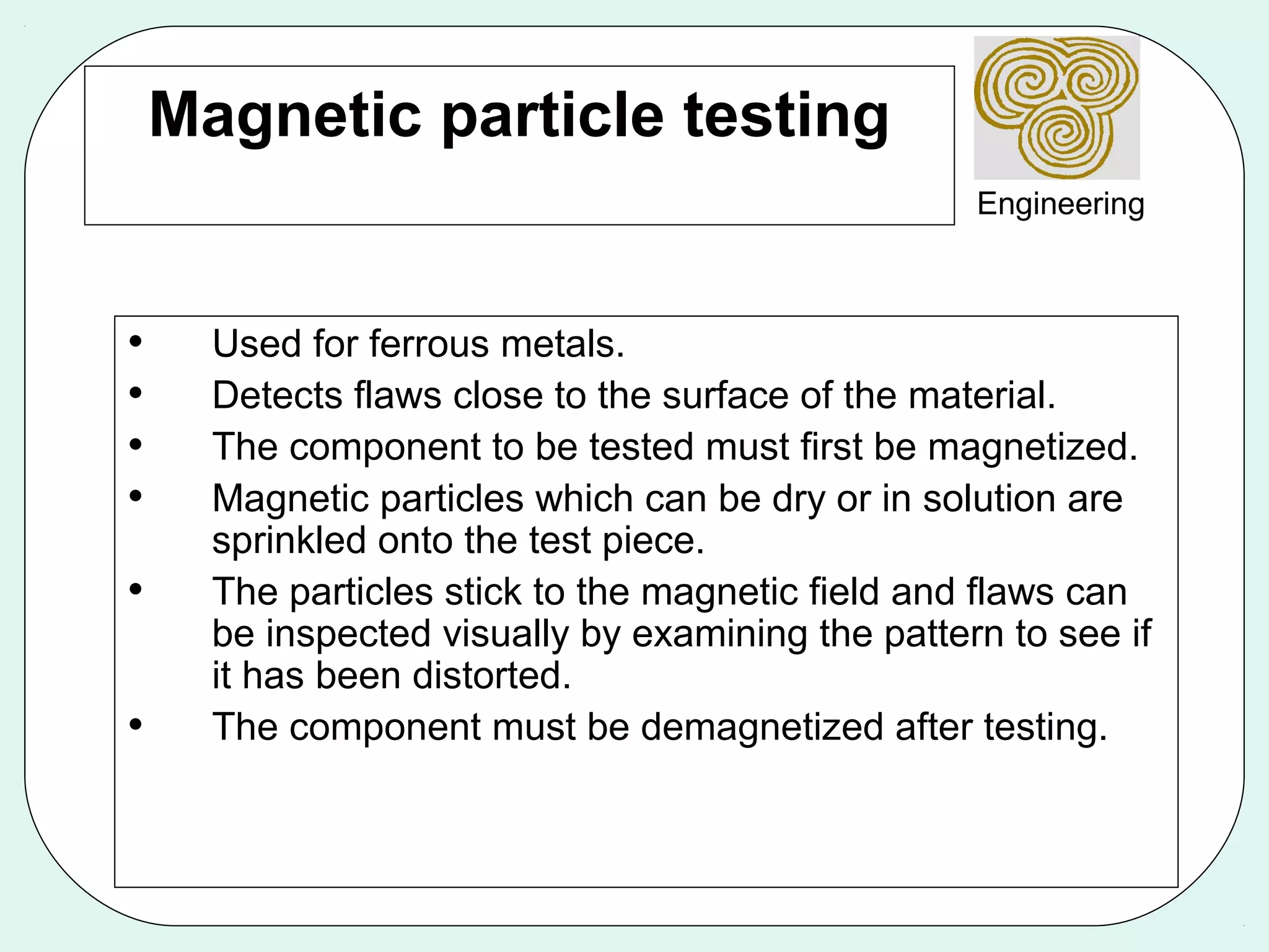 non destructive method | PPT