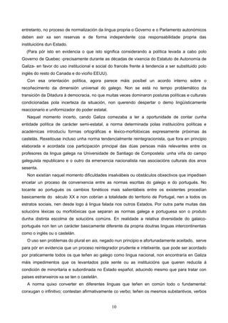 A NORMALIZACIÓN E A UNIVERSALIDADE DO GALEGO | PPT