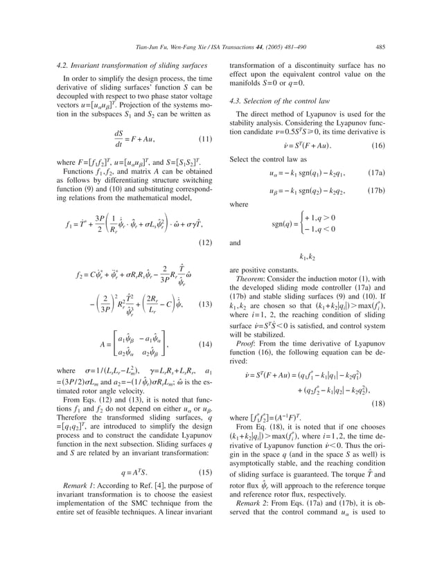 A Novel Sliding Mode Control Of Induction Motor Using Space Vector Modulation Technique Pdf