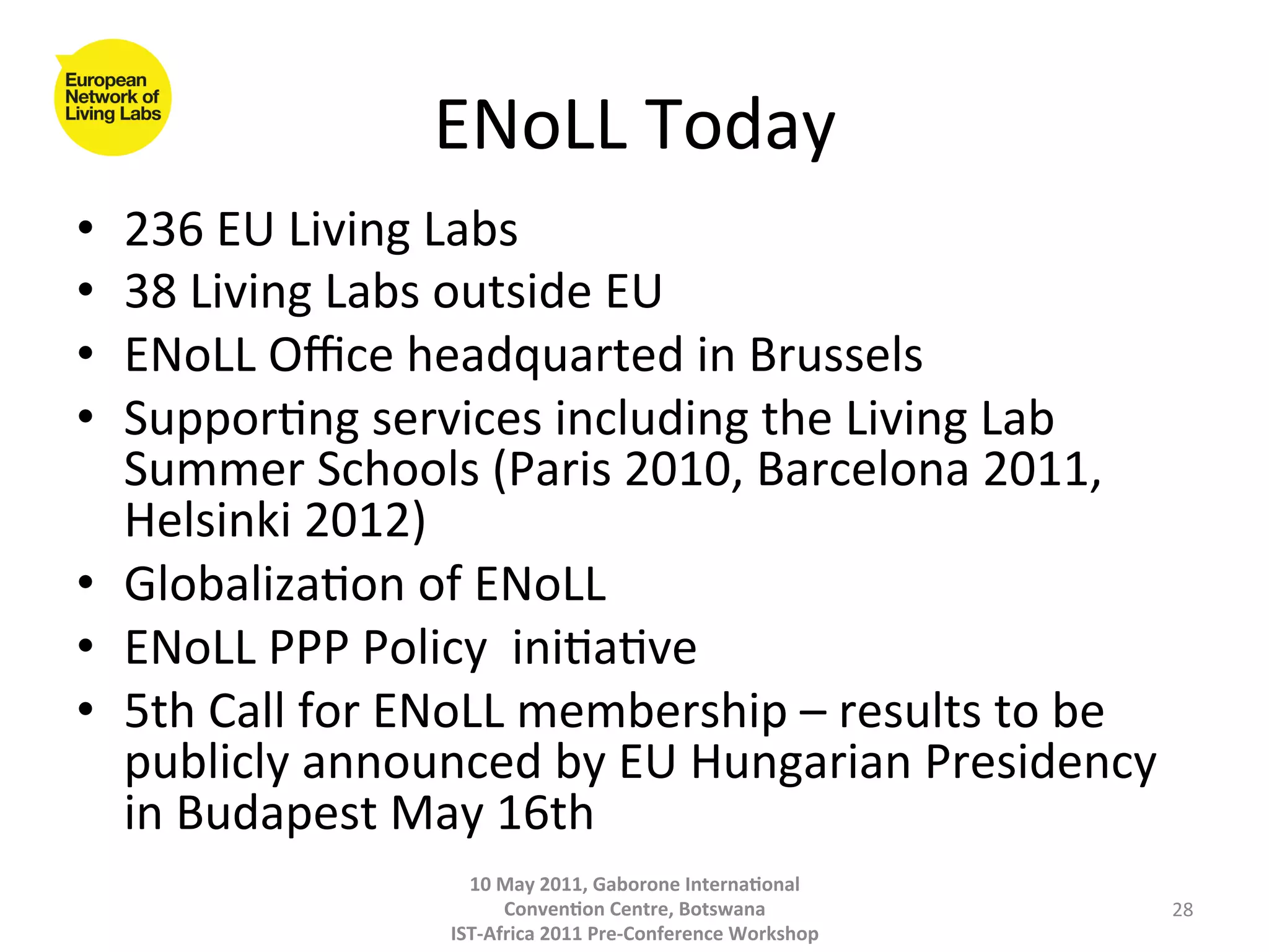 ENoLL International Cooperation Alvaro Oliveira | PPT