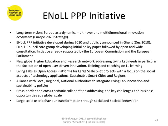ENoLL General Presentation Alvaro Oliveira | PPT