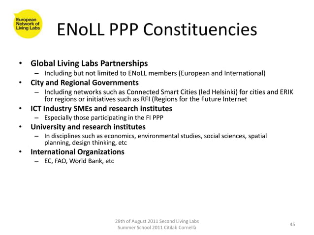 ENoLL General Presentation Alvaro Oliveira | PPT